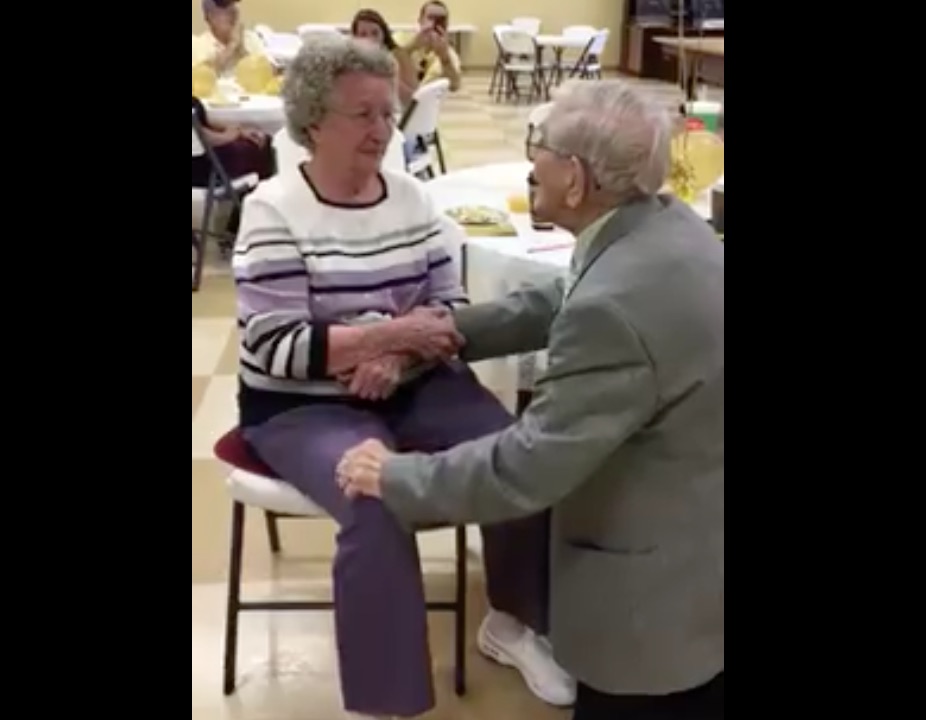 92 Year Old Man Gets On His Knees To Sing His Love To Wife Of 50 Years