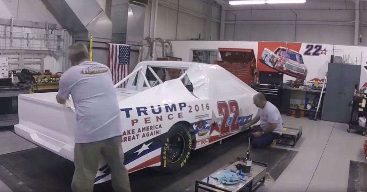 NASCAR Driver Takes His Trump Support to the Next Level!