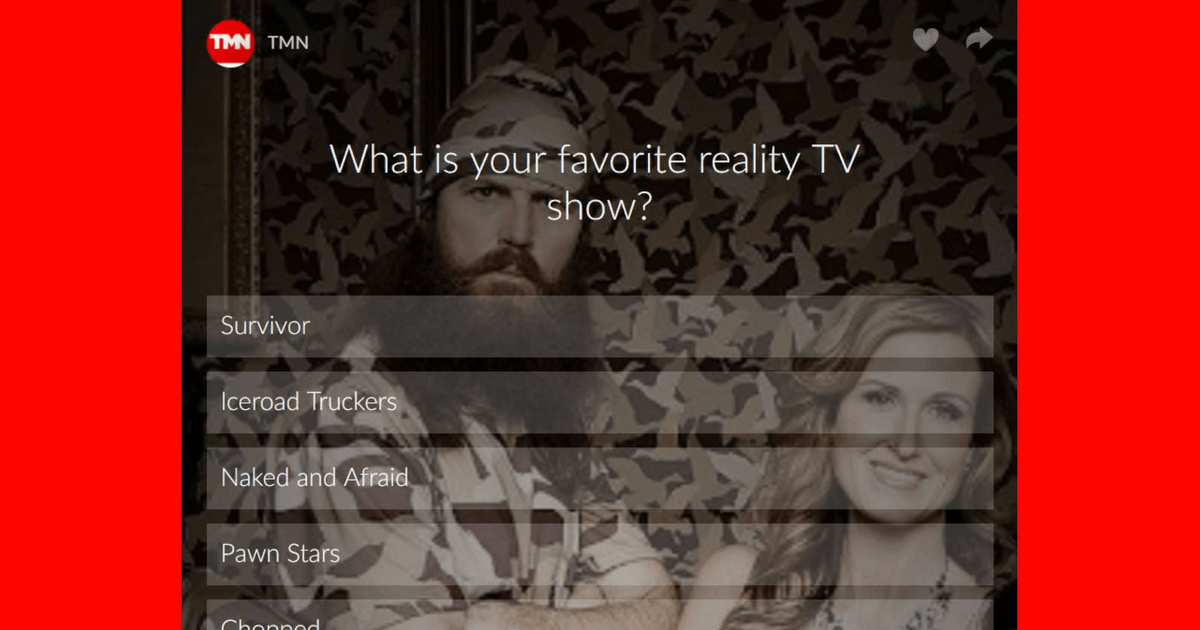 POLL: What Is Your Favorite Reality Show?